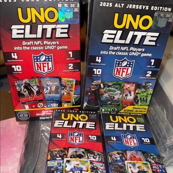 Uno | Toys | Uno Elite Nfl Card Set225 Core Ed And 2025 Alt Jersey Ed ...